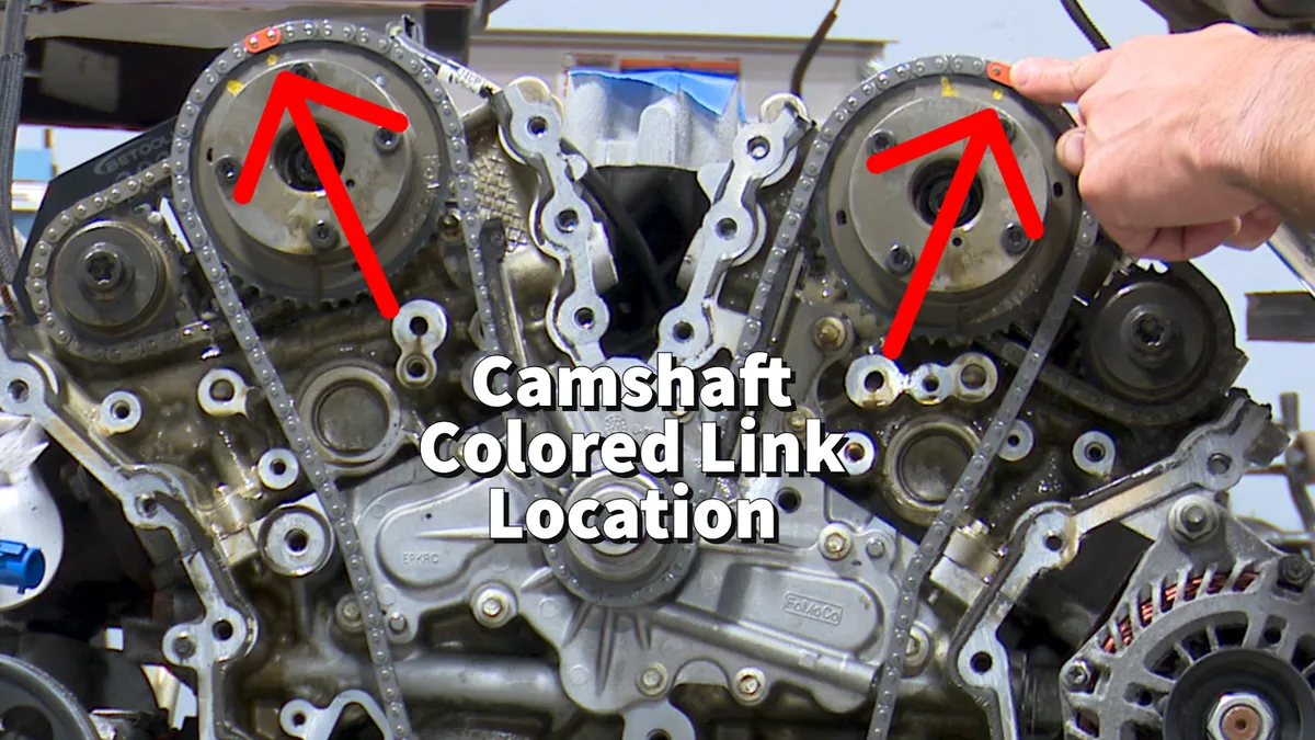 Tip : You may need to rotate the engine slightly to remove slack from ...